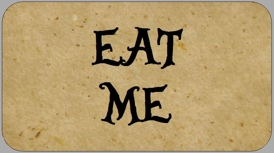 Alice In Wonderland Eat Me Sign