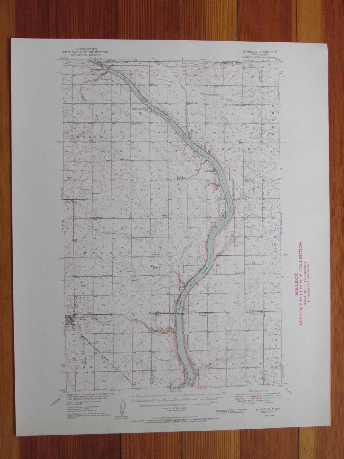 Bowbells North Dakota 1950 Original Vintage USGS Topo Map | eBay
