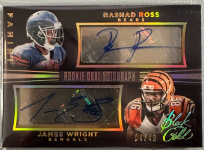 RASHAD ROSS JAMES WRIGHT 2014 Panini Black Gold Rookie Dual Autograph ...