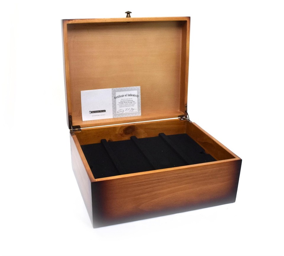 Hawthorne Village Masterpiece Railways Wooden Train Storage Box COA | eBay