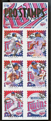 Minnesota Twins 1996 Pro Stamps Stickers Team Set 5 Players Marty ...