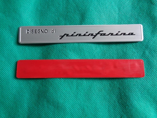 Pininfarina Emblem 2pcs Metal Ferrari F40 308 F50 ALFA FIAT Maserati ...