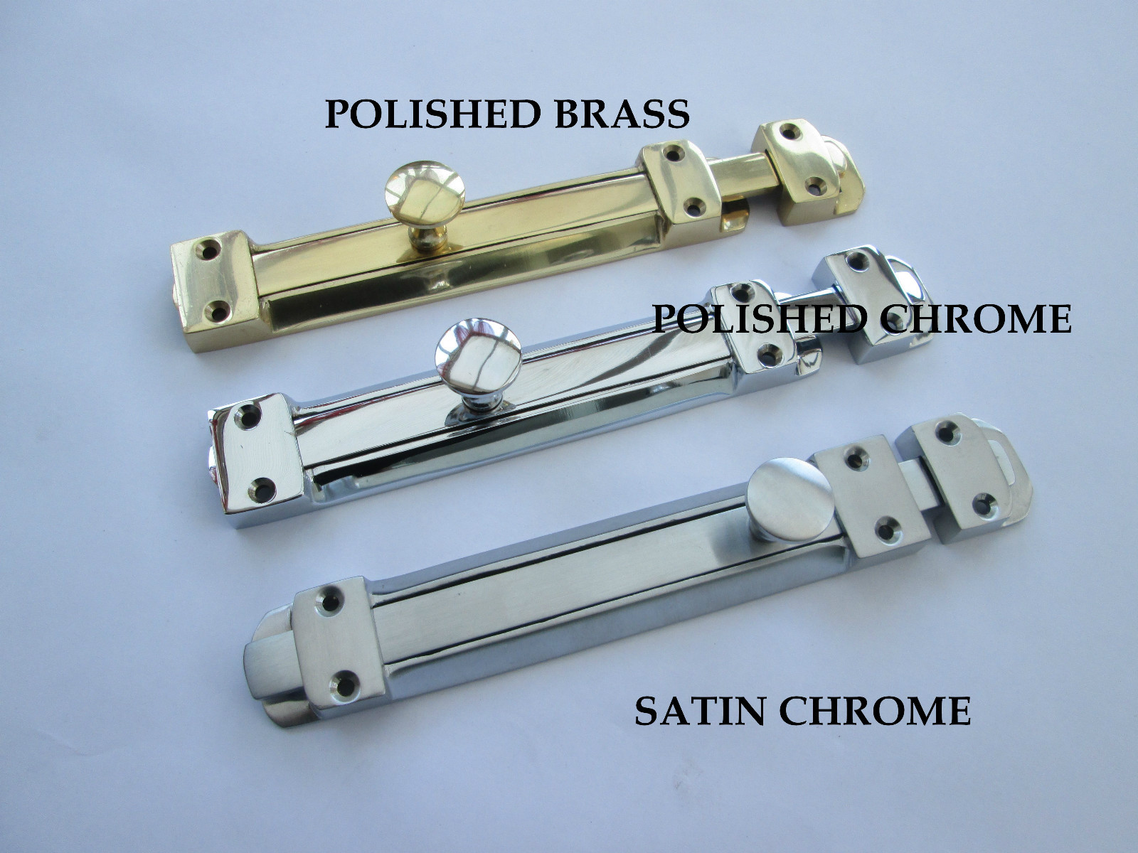 SOLID BRASS CONSTRUCTION HEAVY SURFACE SLIDE SHOOT DOOR BOLT | eBay