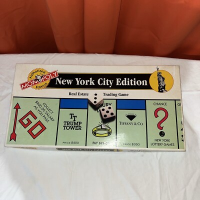 Monopoly - 1996 New York City Edition - Board Game 100% - Twin Towers ...