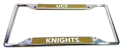 UCF Knights License Plate Frame Chrome Highly Detailed Decal Inserts | eBay
