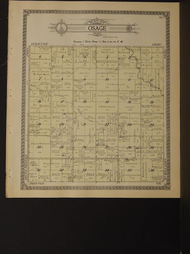 Osage County Plat Map