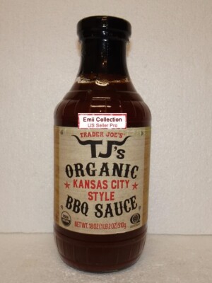 Trader Joe’s TJ’s Organic Kansas City Style BBQ Sauce Sealed 18oz 510g ...