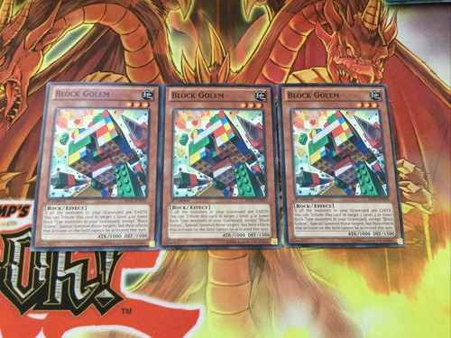 REDU-EN035 Block Golem Common Playset (x3) Yugioh | eBay UK