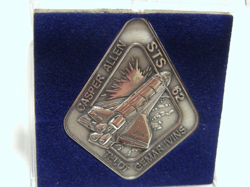 STS-62 Unflown Silver Robbins Medallion Space Shuttle Columbia NASA Ex ...