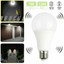 E27 Radar Motion Sensor LED Celling Bulb Light Night Lamp Cool White 7W ...