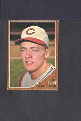 1962 TOPPS #364 KEN HUNT-1--REDS--NO CREASES--EX | eBay