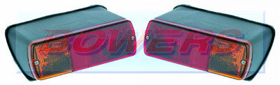 2x BRITAX REAR TAIL LIGHTS FOR CASE DAVID BROWN FIAT FORD NEW HOLLAND ...