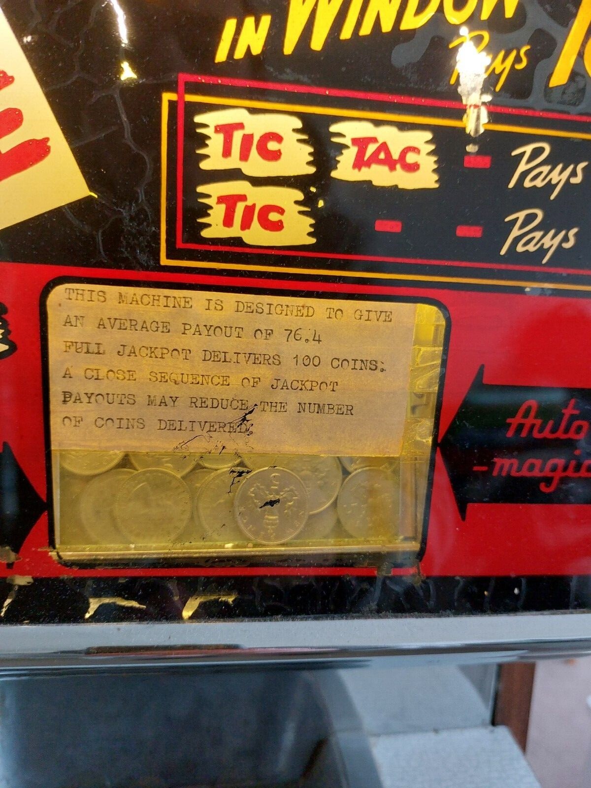 Kingsway Aristocrat "TIC TAC TOE" One Armed Bandit | eBay UK