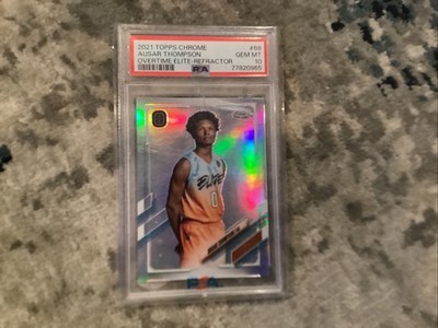 2021 Topps Chrome Ausar Thompson Overtime Elite-refractor PSA 10 RC #68 ...