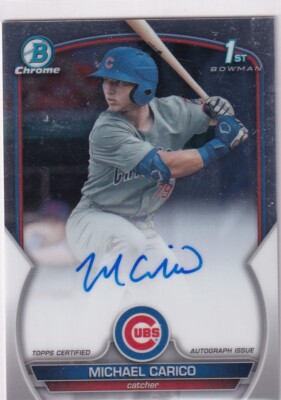 2023 Topps MLB Baseball Bowman Chrome No. CDA-MCA Michael Carico On ...