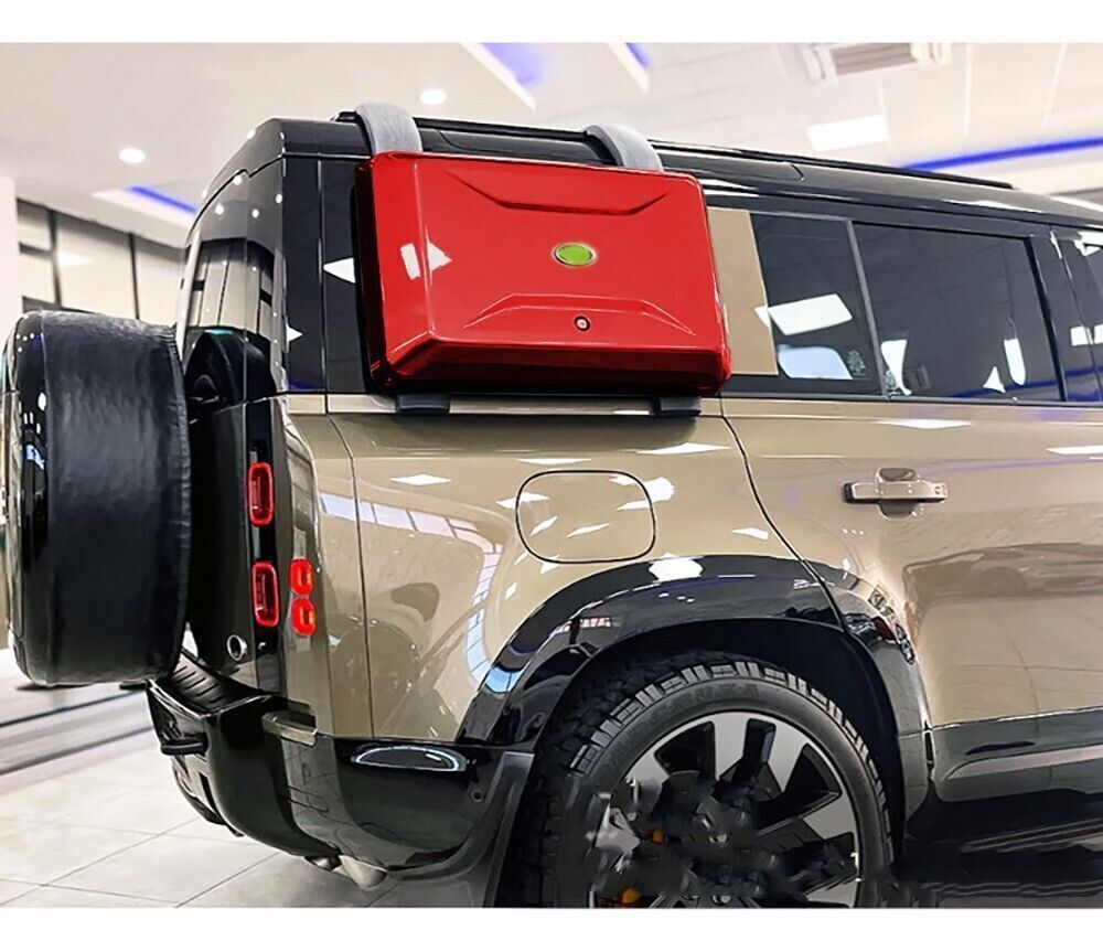 Red Exterior Side Mounted Gear Box Carrier Fit For Defender 90 110 130 ...
