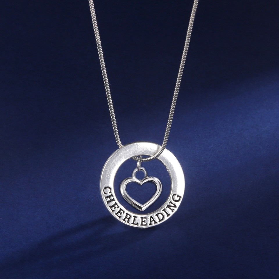 Cheerleading Pendant Cheer Cheerleader Necklace Gifts Jewelry for Girls ...