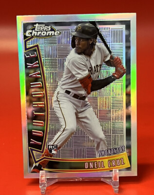 📈 2022 Topps Chrome Sonic Youthquake Oniel Cruz Rookie Pittsburgh ...