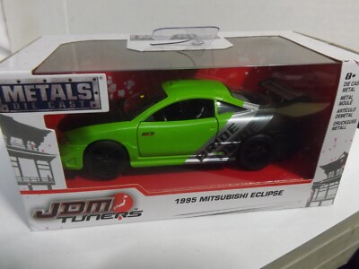 2018 Jada JDM Tuners Green 1995 Mitsubishi Eclipse 1/32 Scale | eBay