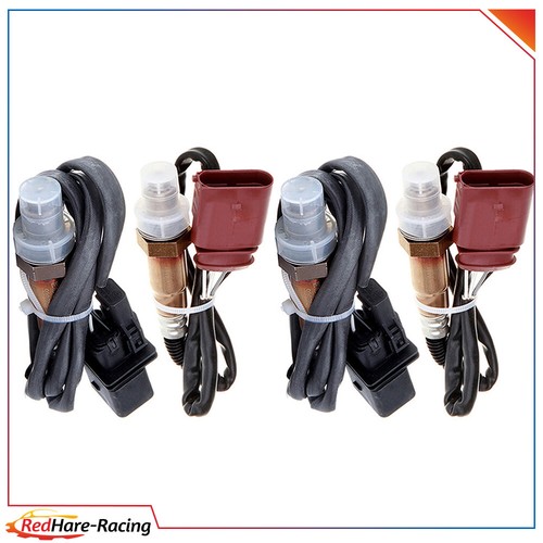 4pcs Front+Rear Air Fuel Ratio Oxygen Sensor For Audi A4 Quattro 3.0L ...
