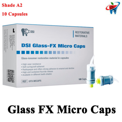 Dental Micro Caps Shade A2 10 Capsules Cement Iono mer | eBay