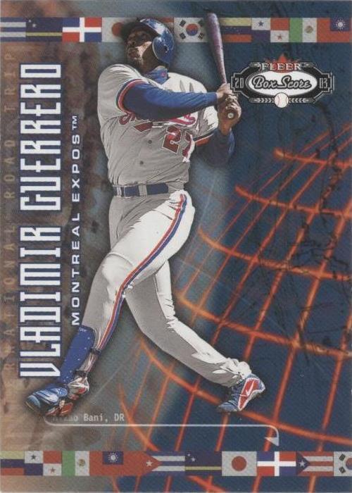 2003 Fleer Box Score - International Road Trip Vladimir Guerrero #190 ...