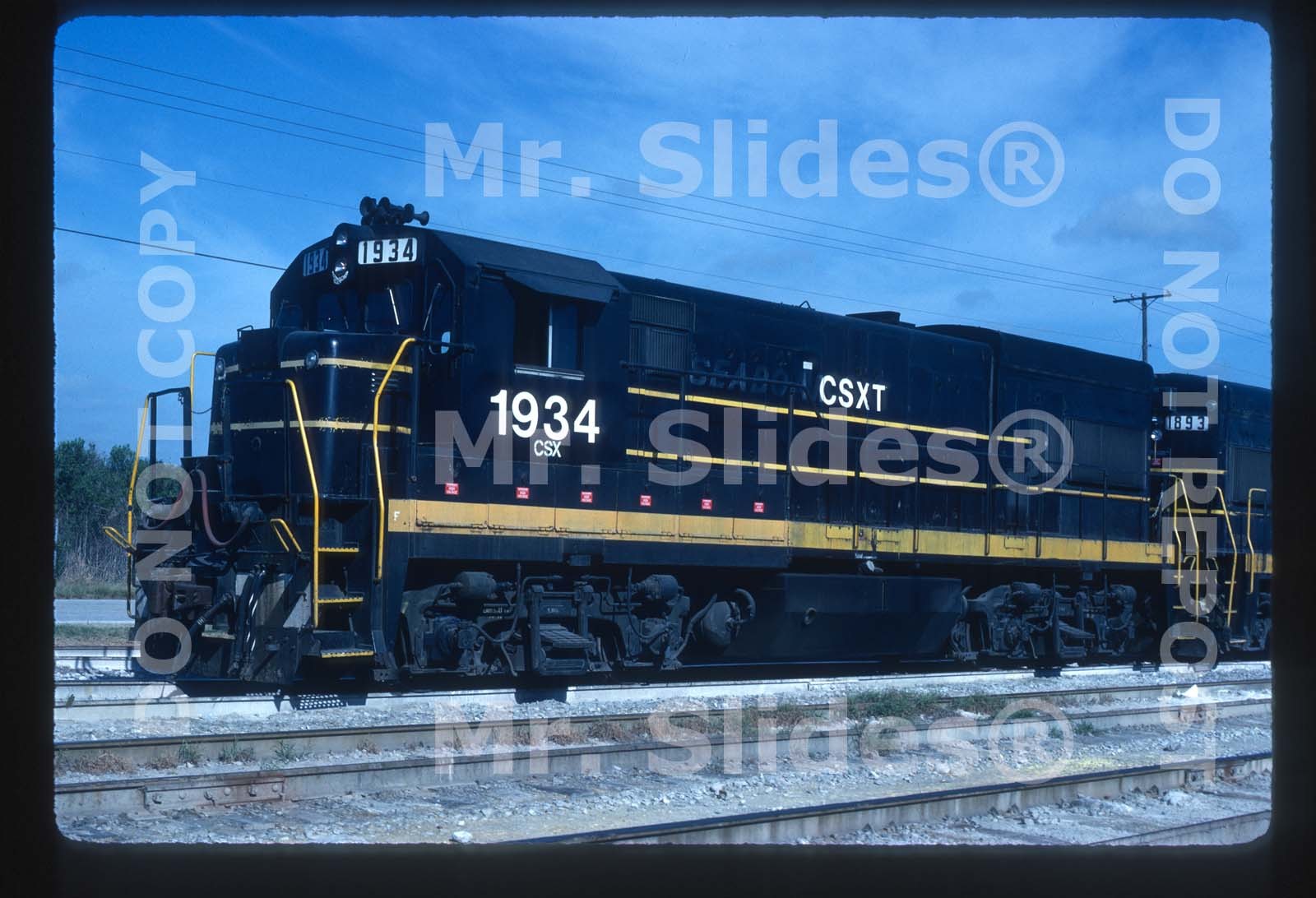 Original Slide CSX Transportation /Seaboard Air Line Paint U18B 1934 ...