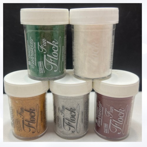 Stampendous FUN FLOCK Flocking Powders 1oz Lot of 5 | eBay