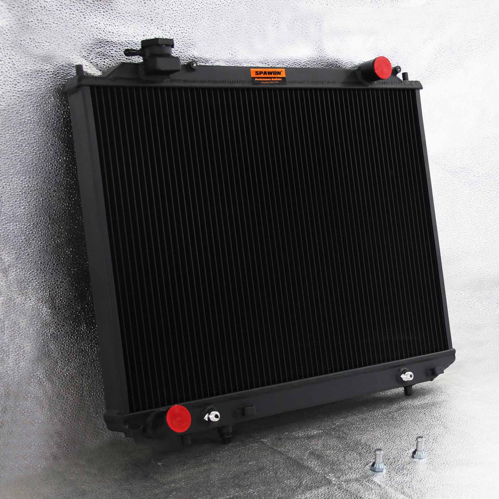 3Row SPAWON Black Radiator Fit 96-11 Mazda Bravo BT50 B2500 Ford ...