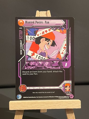 Dragon Ball GT TCG Wanted Poster: Pan Lost Episodes Saga LE Uncommon ...