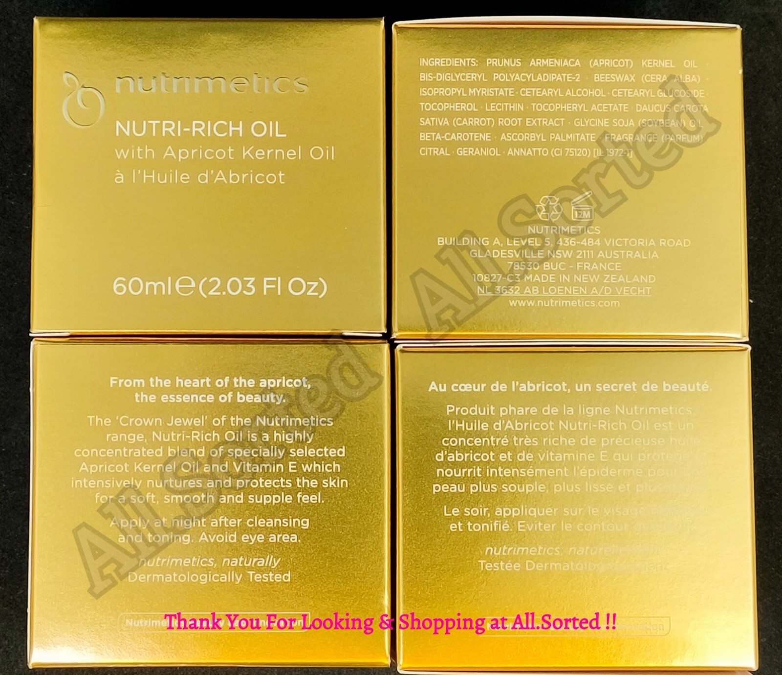 🌟 Nutrimetics 🌟 Nutri-Rich Oil with apricot kernel Oil - 60ml | eBay