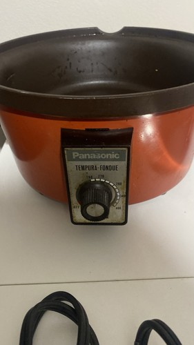 Vintage Panasonic Tempura Fondue Cooker NF-851E Flaming Red PRE-OWNED ...