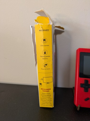 Merkury Innovations Arcade Fun Portable Game Console 200 Games (RED ...