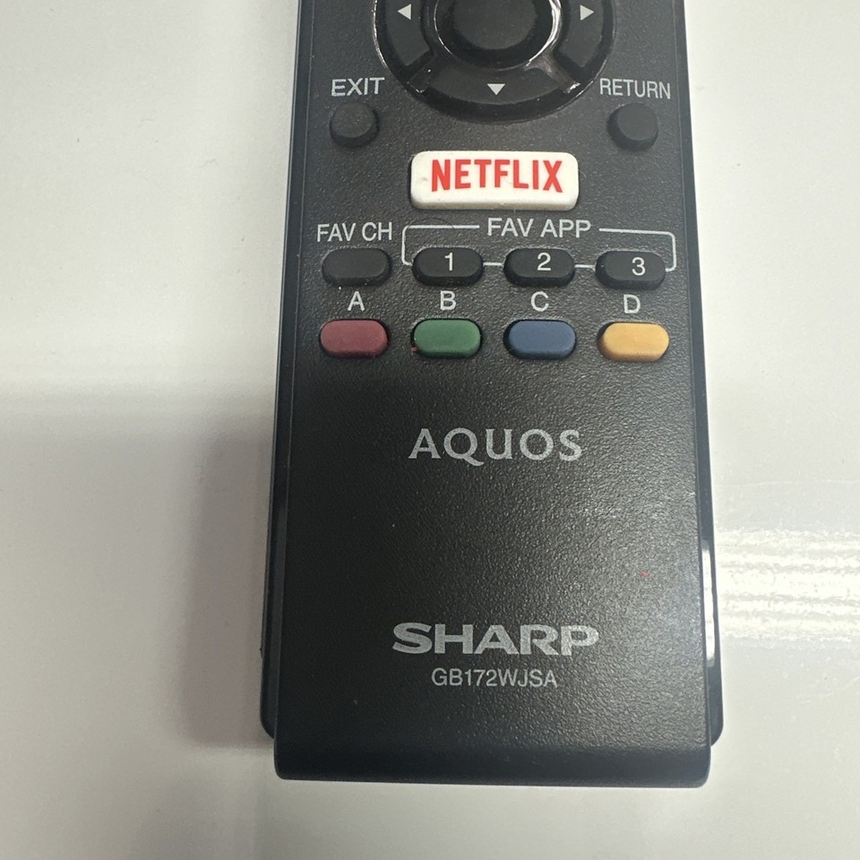 Genuine Original SHARP AQUOS TV Remote Control GB172WJSA OEM FREE ...