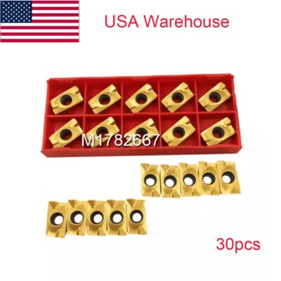US- 30pc APMT1604PDER-DP milling cutter INSERT Carbide insert For 400R ...