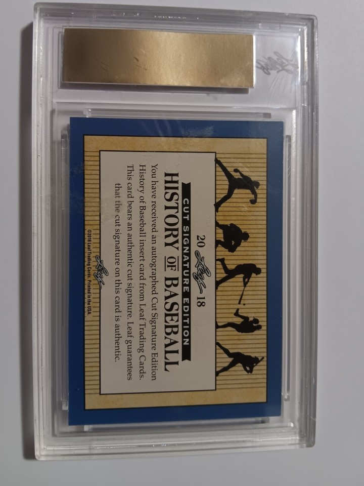 2018 Leaf History of Baseball 11/13 Jim Bunning Cut Signatures Edition ...
