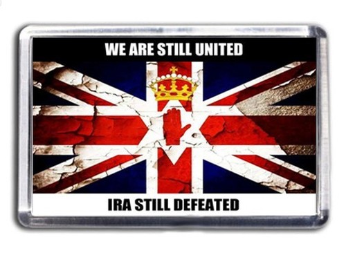 Union Jack Red Hand of Ulster Loyalist flag fridge magnet | eBay