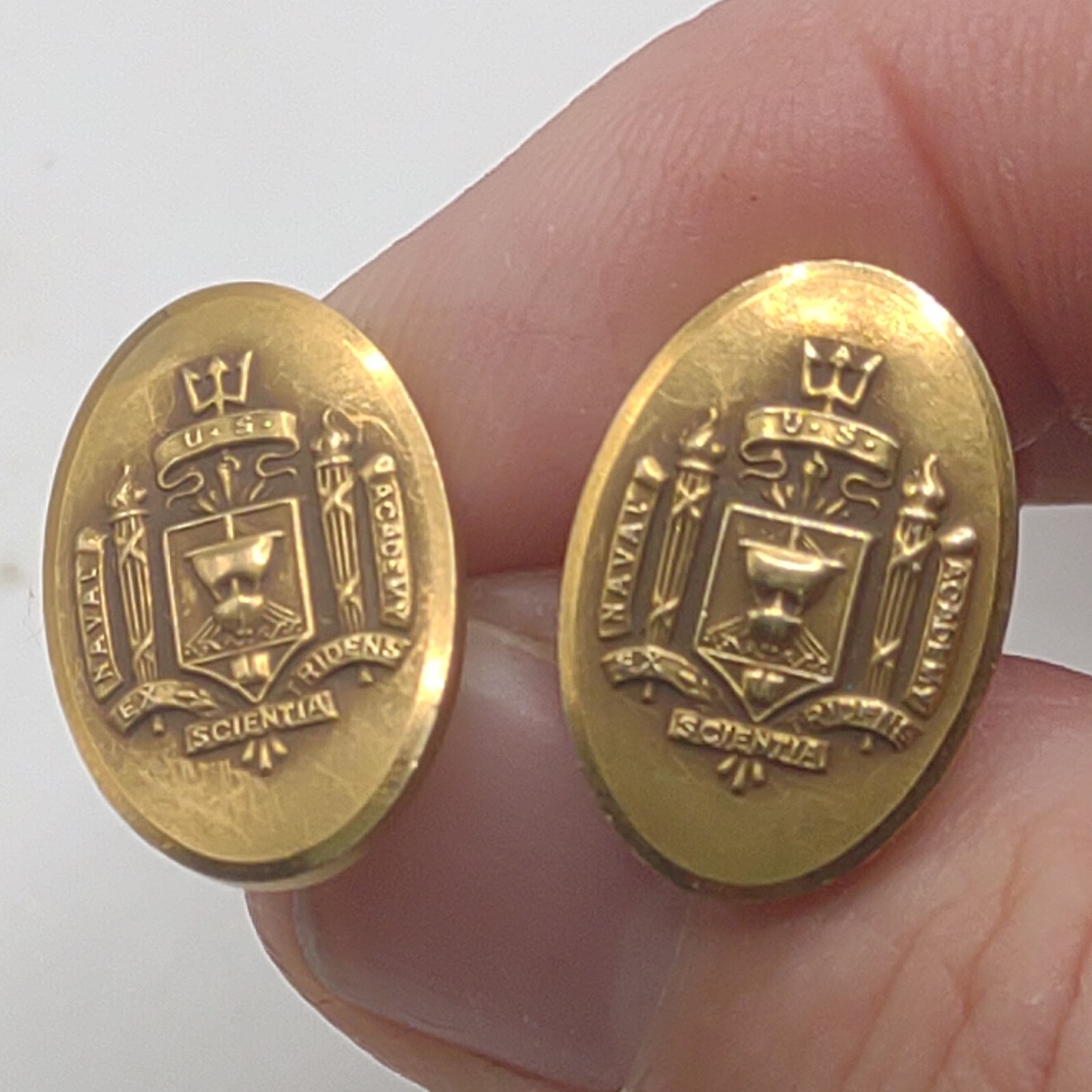 Vintage Gold Filled Naval Academy Cufflinks | eBay