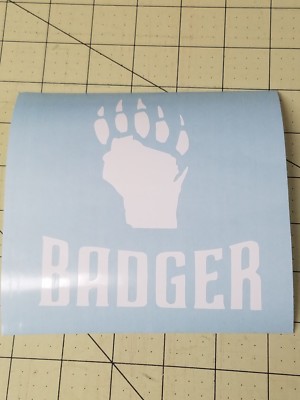 Wisconsin Badger car decal...Free shipping | eBay