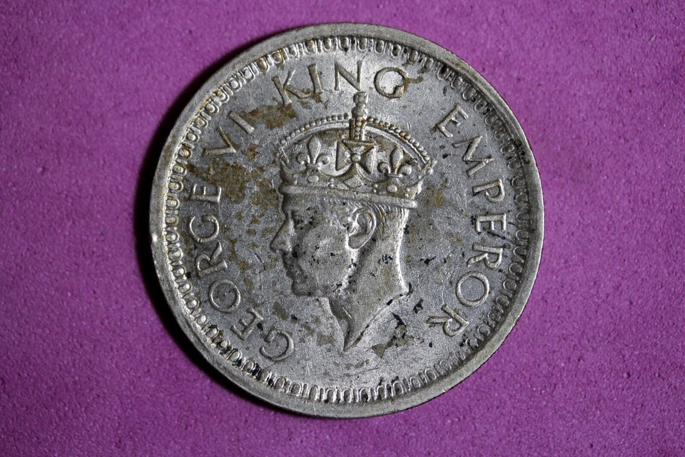 1944 L British India 1 Rupee Silver Coin #M20659 | eBay