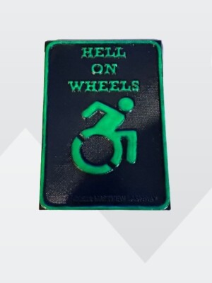 Glow-in-the-Dark "Hell on Wheels" Wheelchair Accessory - Custom Design ...