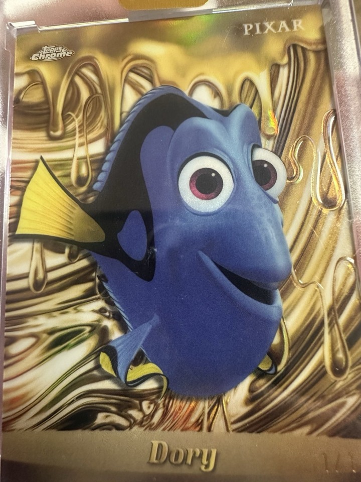 2025 Topps Pixar Gold Dipped In Gold 1/1 Dory “Finding Dory ...