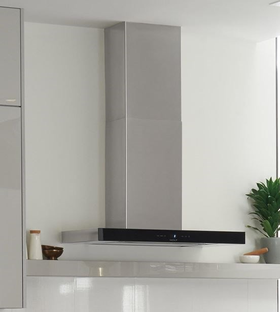 Wolf 30" Wall Mount Range Hood VW30B Black Glass & Stainless Steel ...