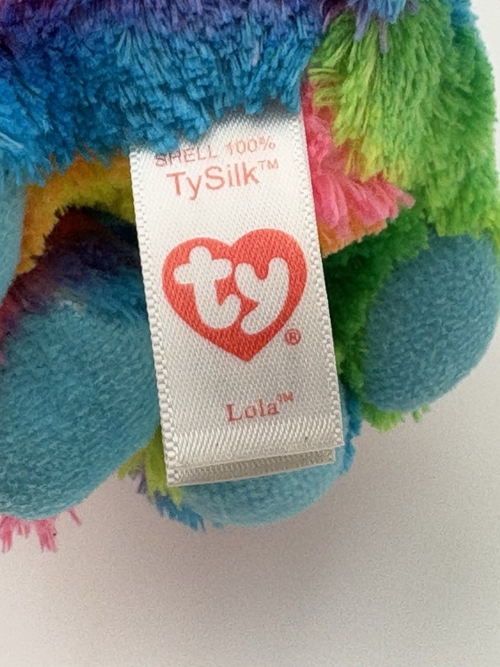 TY Beanie Boo Lola Rainbow Puppy Dog Plush Toy Claire’s Exclusive 6” | eBay