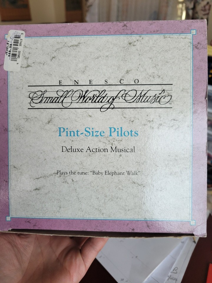 Enesco Musical Society Pint-Size Pilots deluxe action musical Baby ...