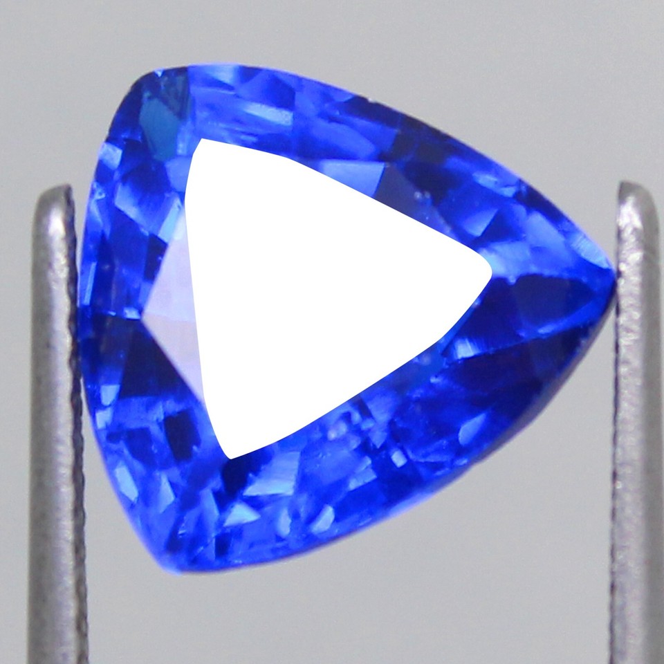 Tanzanite blu naturale 6,30 ct certificata D-Block 12x12 mm trilioni di ...