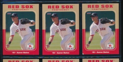 Lot (3) 2010 Choice #3 Aaron Bates Pawtucket Red Sox (CO25) SWSW6 | eBay