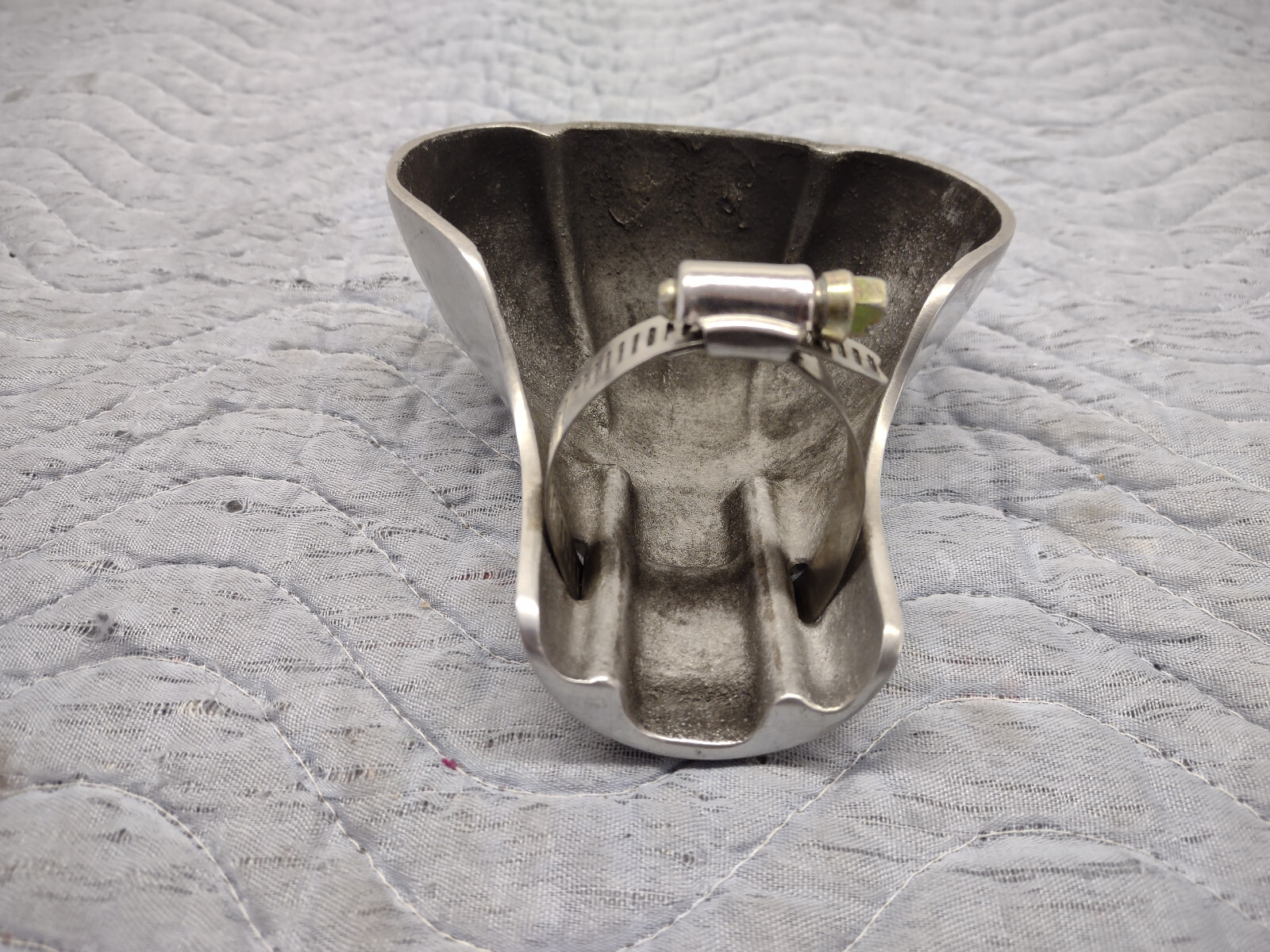 RARE VINTAGE MG ACCESSORIE "CLAMSHELL" CAST ALUMINUM EXHAUST TIP ...