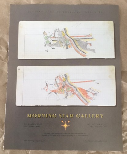American Indian Morning Star gallery exhibition ad 1998 vintage art ...