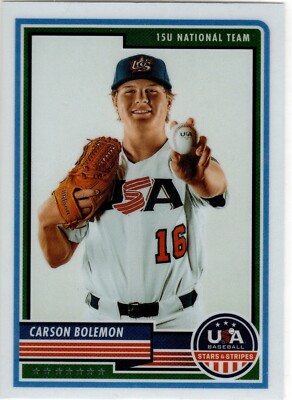 Carson Bolemon 2023 USA Baseball Stars and Stripes | eBay